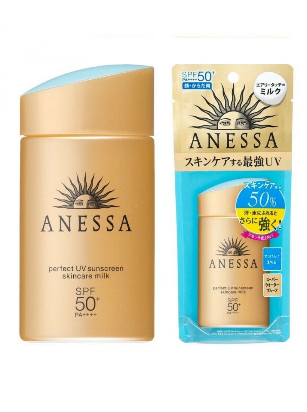 90 ANESSA Perfect UV Sunscreen SkinCare Milk SPF50 PA Shiseido Shiseido